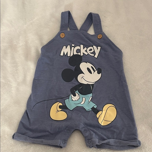 Bottoms | Mickey Mouse Blue Kids Overalls | Poshmark